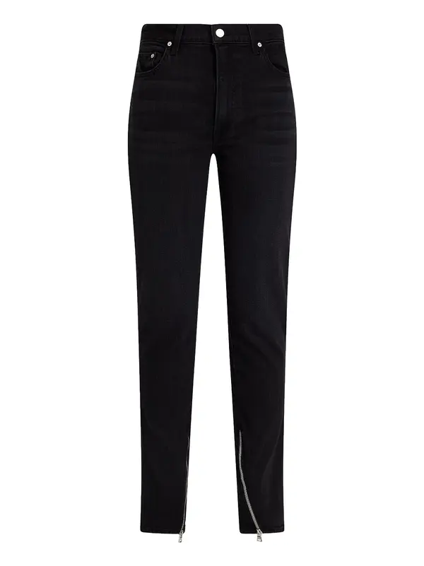 GRLFRND Karla Mid-rise Skinny Jeans - Black