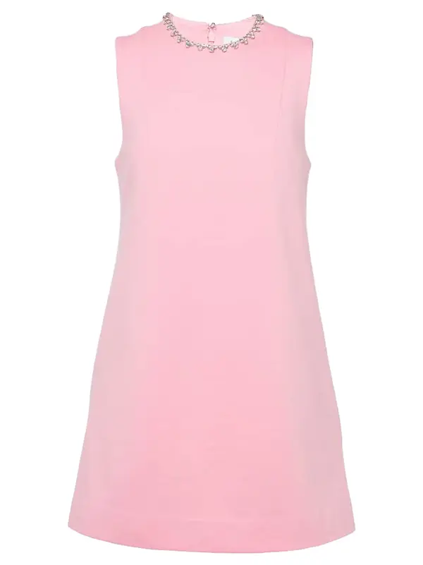 AREA Crystal-embellished Minidress - Pink