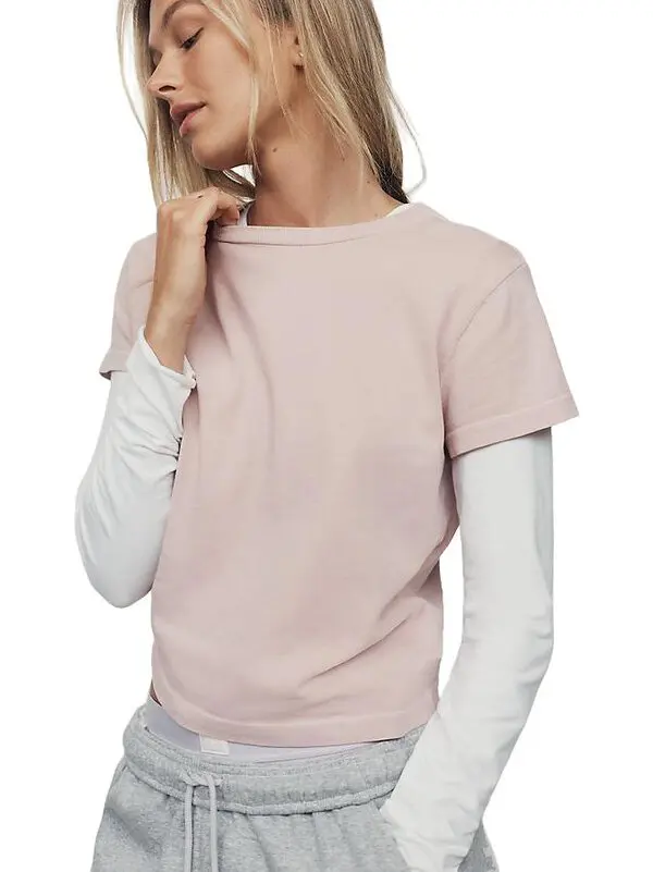 AGOLDE Adine Crop Tee - Wallflower