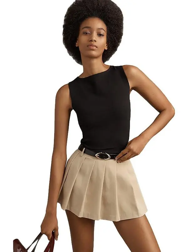 REFORMATION Dusk Knit Top - Black