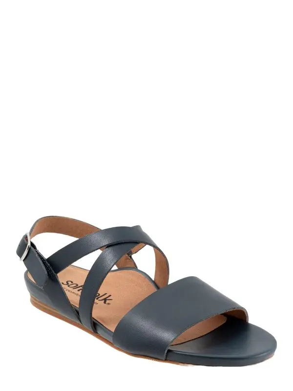 Softwalk Cali Sandal - Navy Nubuck