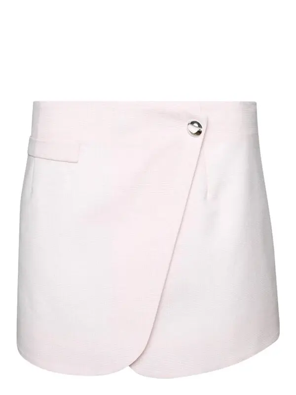 Coperni Tailored Mini Skirt - Pink And White