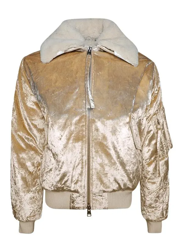 Ami Boxy Fit Jacket - Champagne