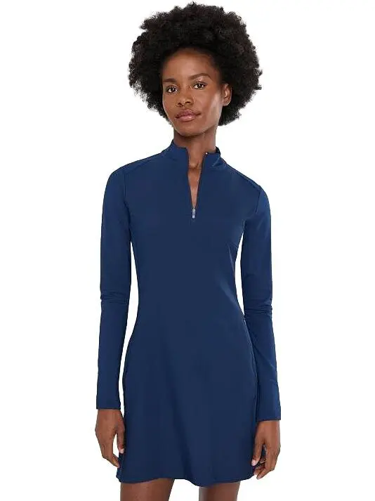 Adidas Ultimate365 Long Sleeve Golf Dress Clothing Collegiate - Navy