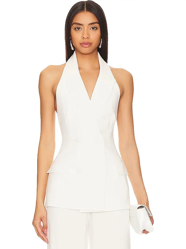 Bardot Freya Vest - Orchid White