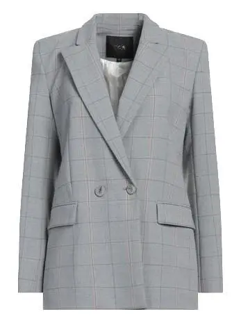 Maje Double-breasted Blazer - Grey