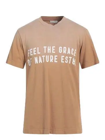 PAOLO PECORA T-shirt Size Cotton, Elastane - Beige