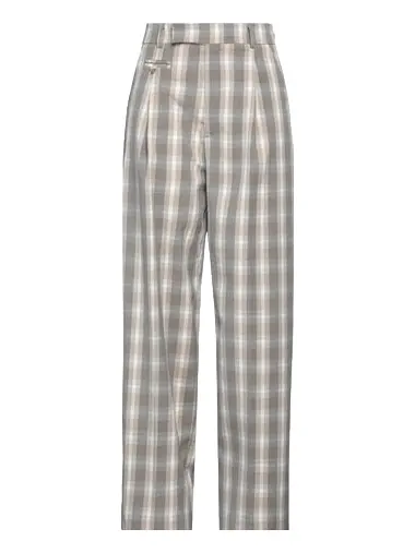 VICOLO Tartan Tapered Trousers - Grey