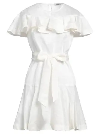 Sandro Mini Pleated Dress - Off White