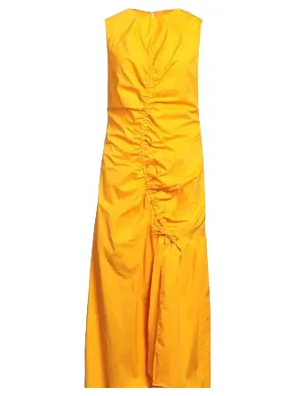 Sandro Maxi Dress Marigold Cotton, Elastane - Yellow