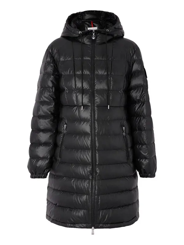 Moncler Amintore Quilted Shell Hooded Down Parka - Black