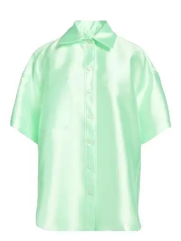 Sandro Shirt In Polyester And Silk - Green
