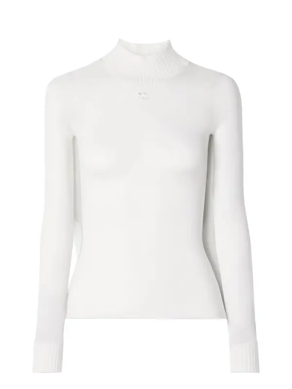 COURREGES Reedition Mesh Top - White