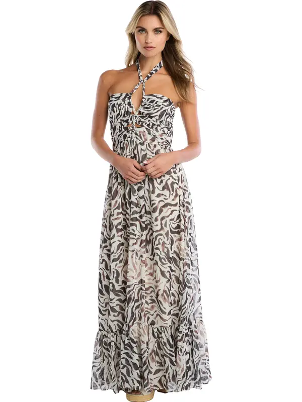 Allison Sabine Maxi Dress - Brown