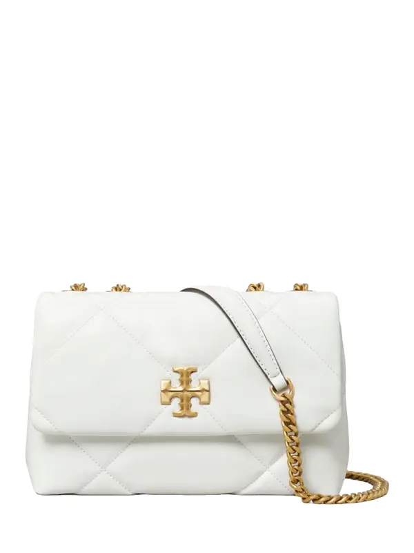 Tory Burch Kira Diamond-quilted Convertible Shoulder Bag - White
