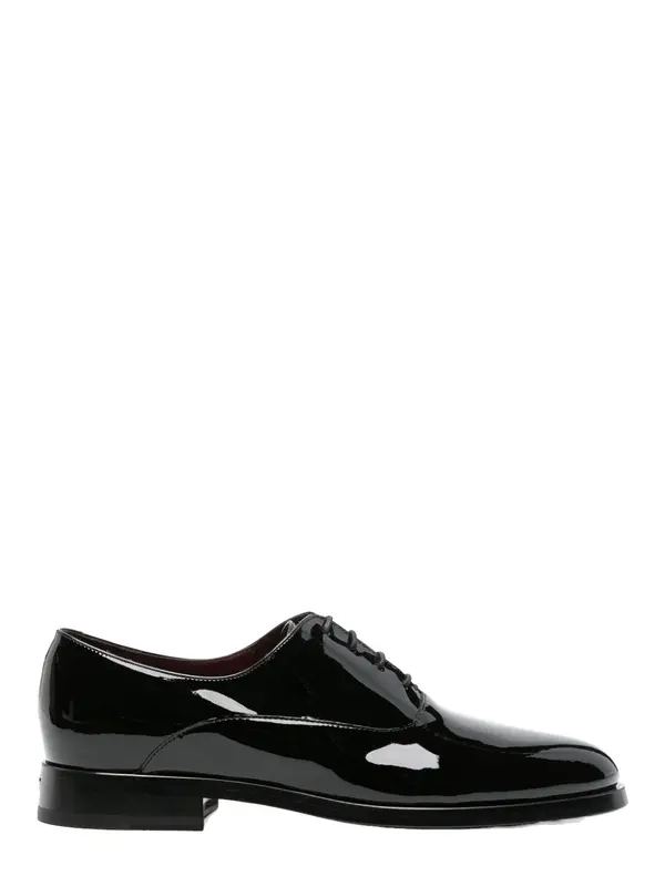 Valentino Garavani Patent-leather Oxford Shoes - Black