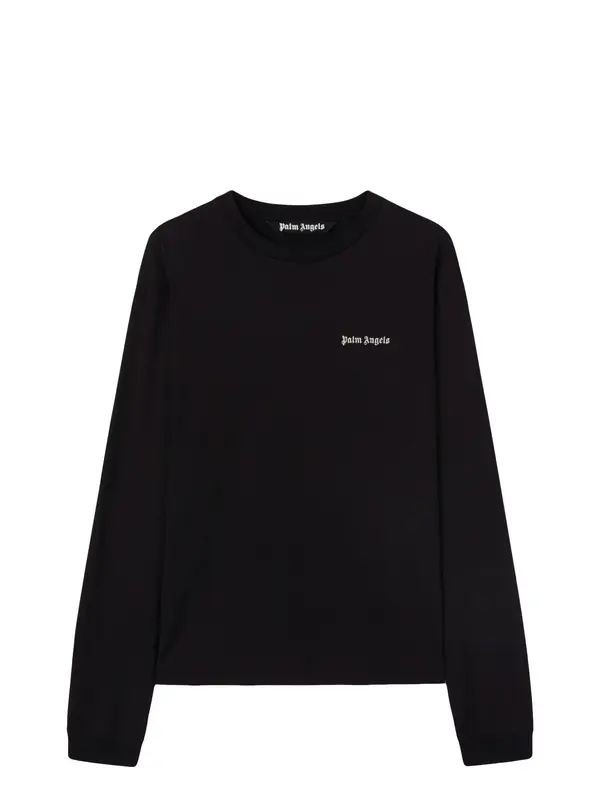 Palm Angels Logo-print Sweatshirt - Black