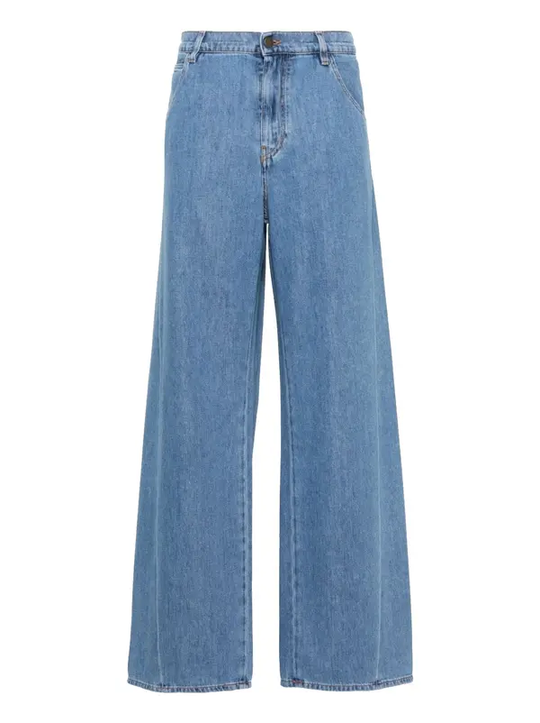 DARKPARK Iris Mid-rise Wide-leg Jeans - Blue