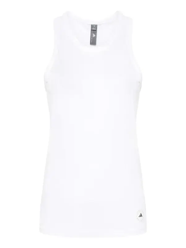 Adidas By Stella McCartney Fine-ribbed Tank Top - White