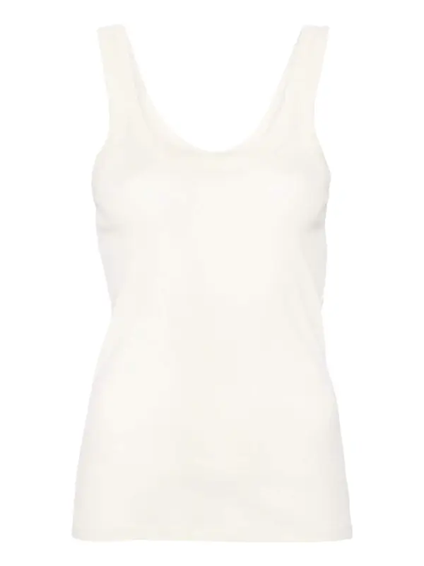LEMAIRE Fine-ribbed Tank Top - Yellow