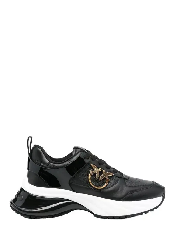 Pinko Ariel Love Birds-plaque Sneakers - Black