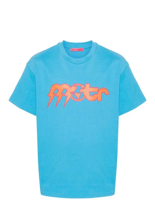 MEMBERS OF THE RAGE Logo-print Jersey T-shirt - Blue