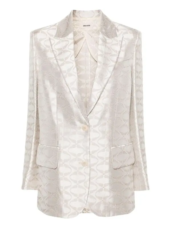 Zadig&Voltaire Vicka Jacquard Blazer - Neutrals