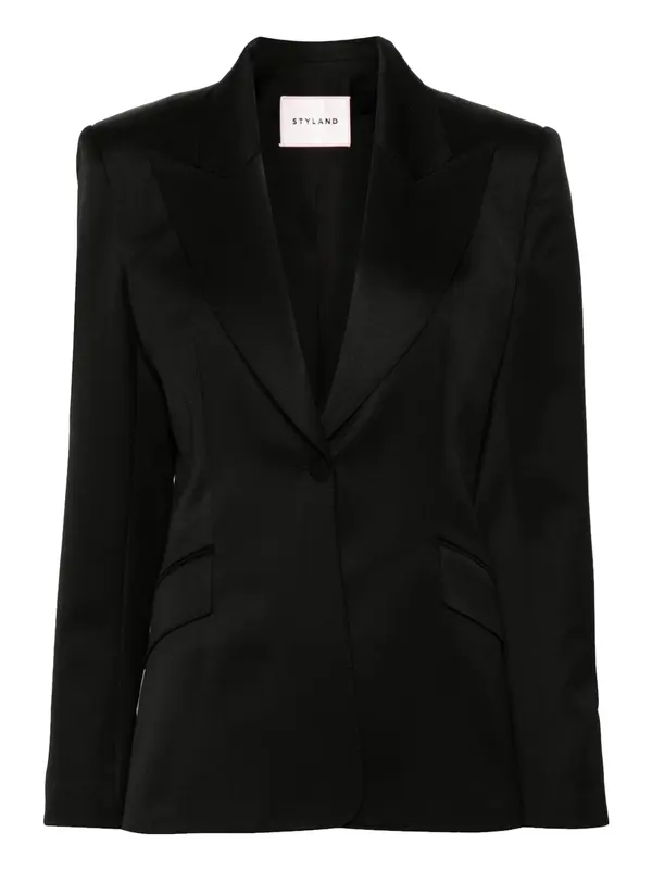STYLAND Single-breasted Blazer - Black