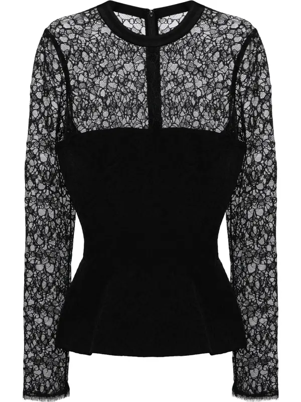 Simkhai Prima Peplum Top - Black