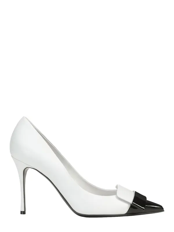 SERGIO ROSSI 75mm Sr1 Cindy Leather Pumps - White