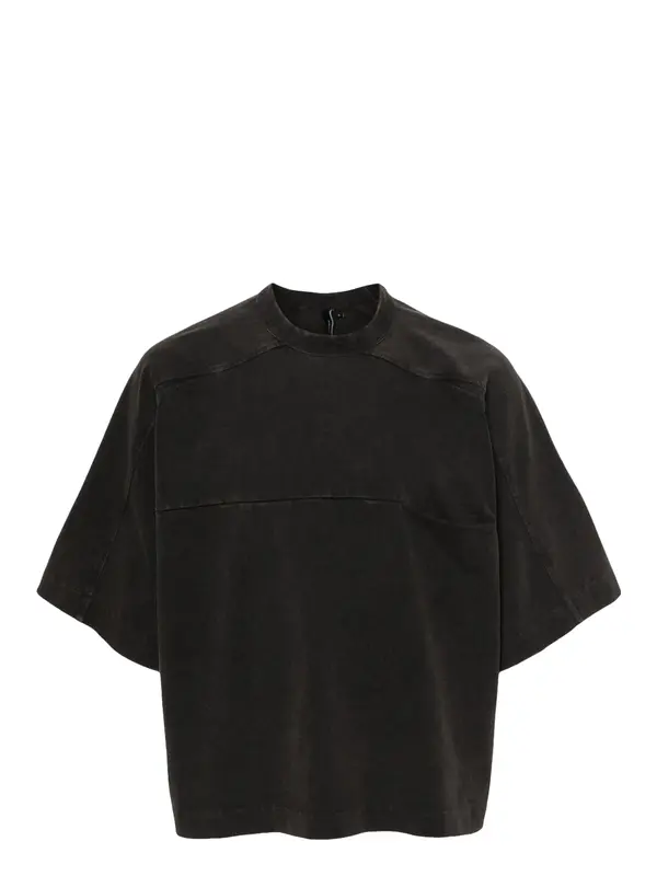 ENTIRE STUDIOS Panelled Organic-cotton T-shirt - Black