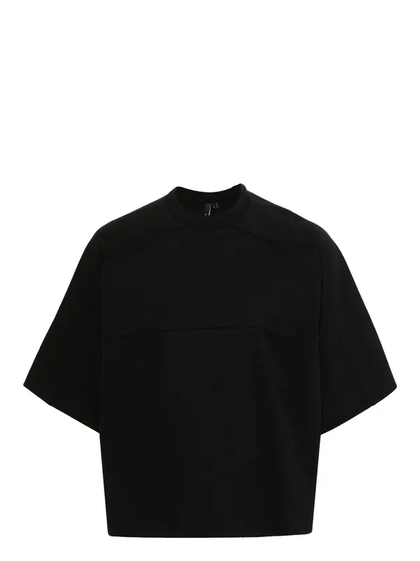 ENTIRE STUDIOS Panelled Organic-cotton T-shirt - Black