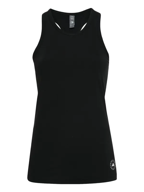 Adidas By Stella McCartney Fine-ribbed Tank Top - Black