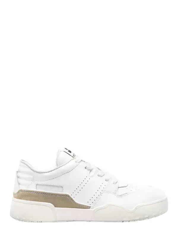 Isabel Marant Emreeh Panelled Leather Sneakers - White