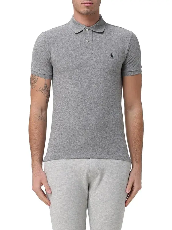 Polo Ralph Lauren Cotton Polo Shirt With Logo - Grey