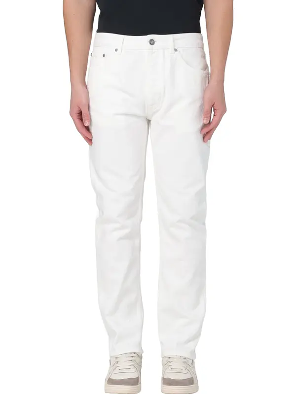 Palm Angels Straight Leg Jeans - White