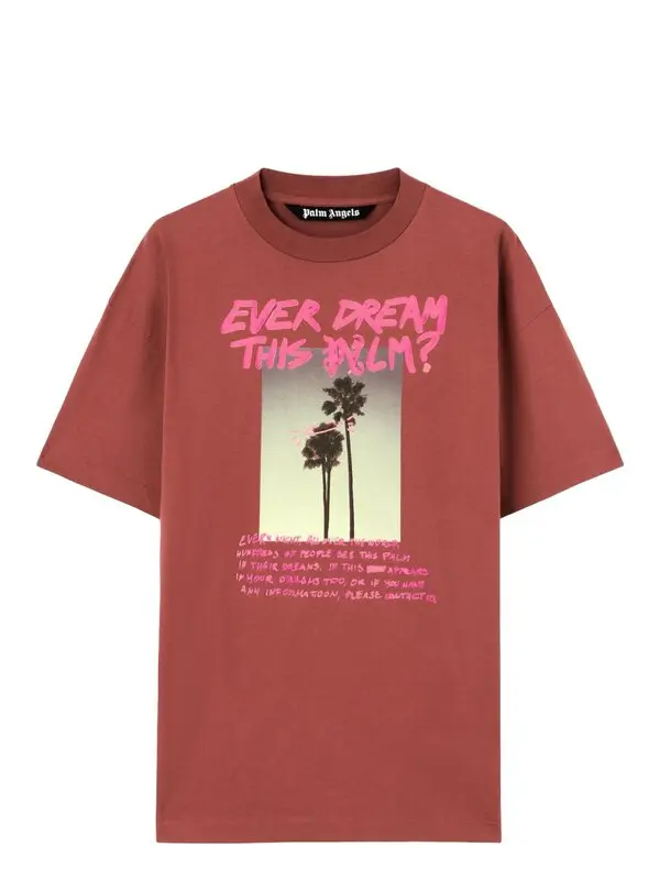 Palm Angels Palm Dream Cotton T-shirt - Red