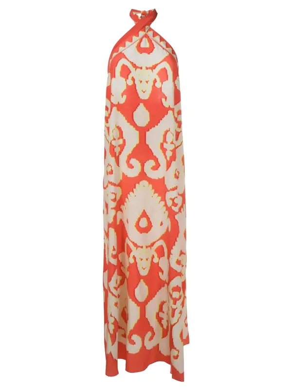 LENNY NIEMEYER Turquia Halterneck Silk Maxi Dress - Red