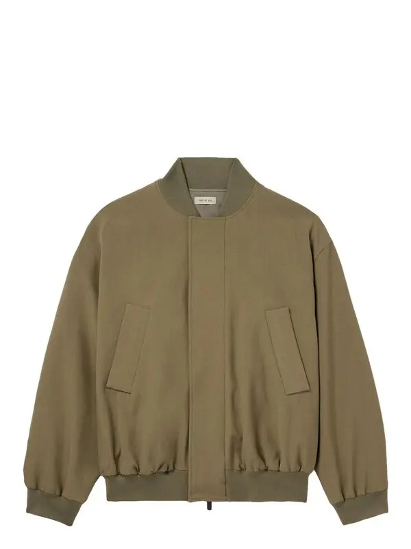 Fear Of God Virgin Wool Bomber Jacket - Brown