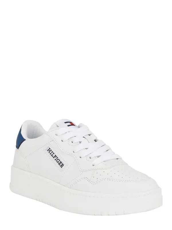 Tommy Hilfiger Dunner Platform Sneakers - White/blue