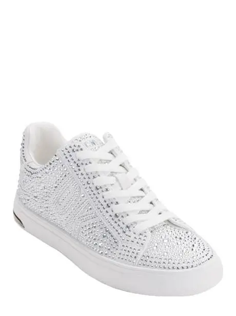 Dkny Embellished Low Top Sneaker - Bright White