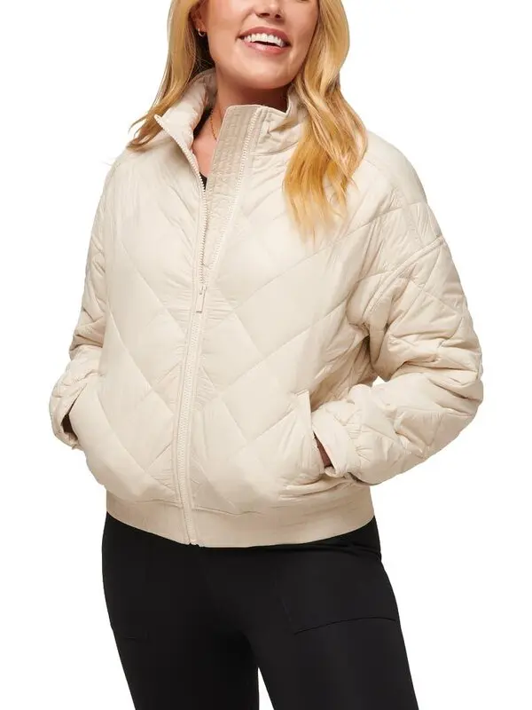 Travis Mathew Lights At Night Quilted Jacket - Pumice Stone
