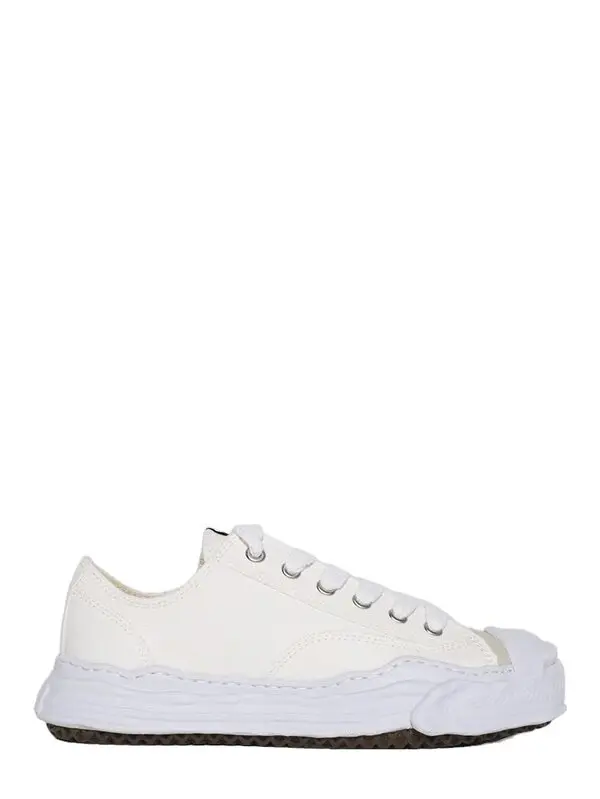 Mihara Yasuhiro Hank Og Sole Canvas Low-top Sneakers - White