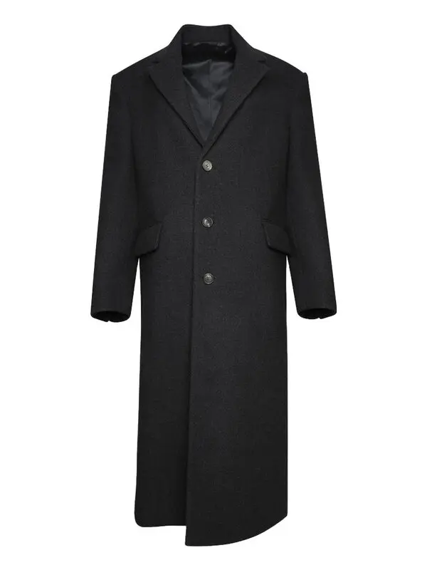 Wardrobe.NYC Single-breasted Overcoat - Charcoal