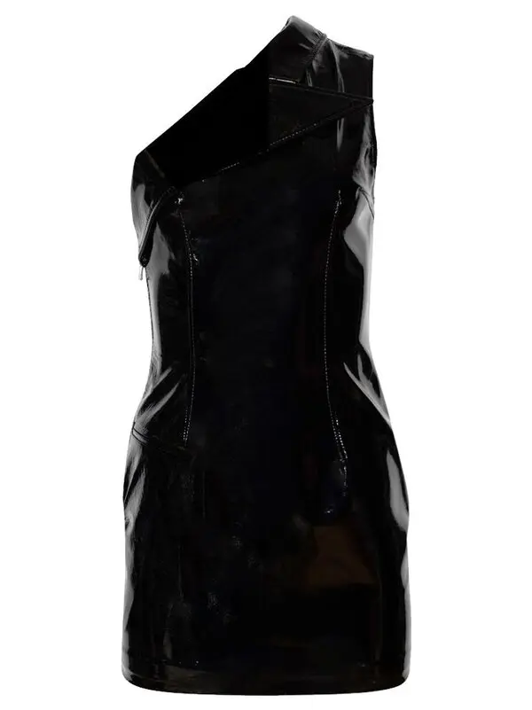 LAQUAN SMITH One-shoulder Mini Dress - Black