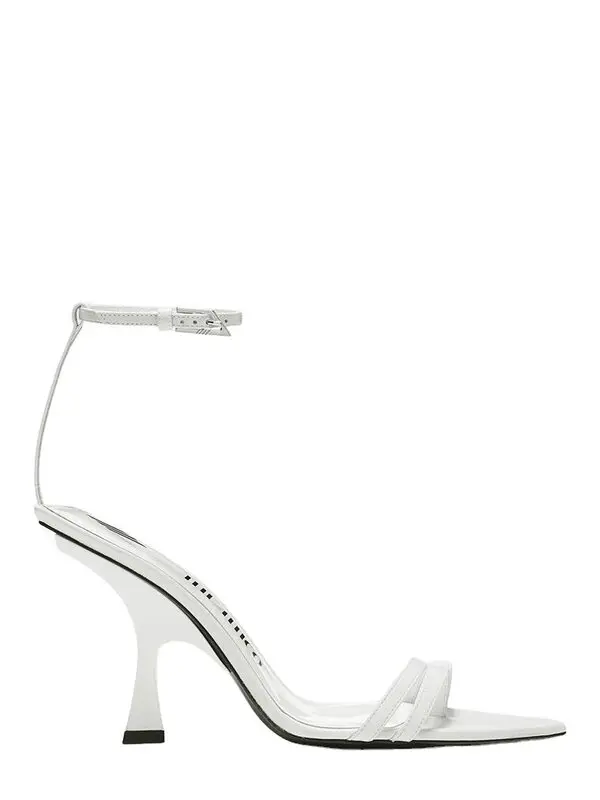 Attico Ester Leather Sandals - White