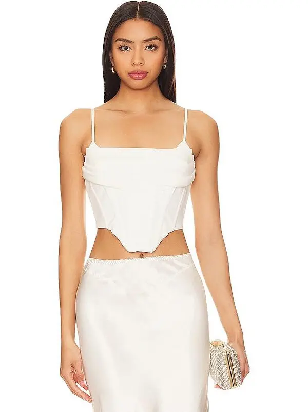 Bardot Jocosa Corset Top - Orchid White