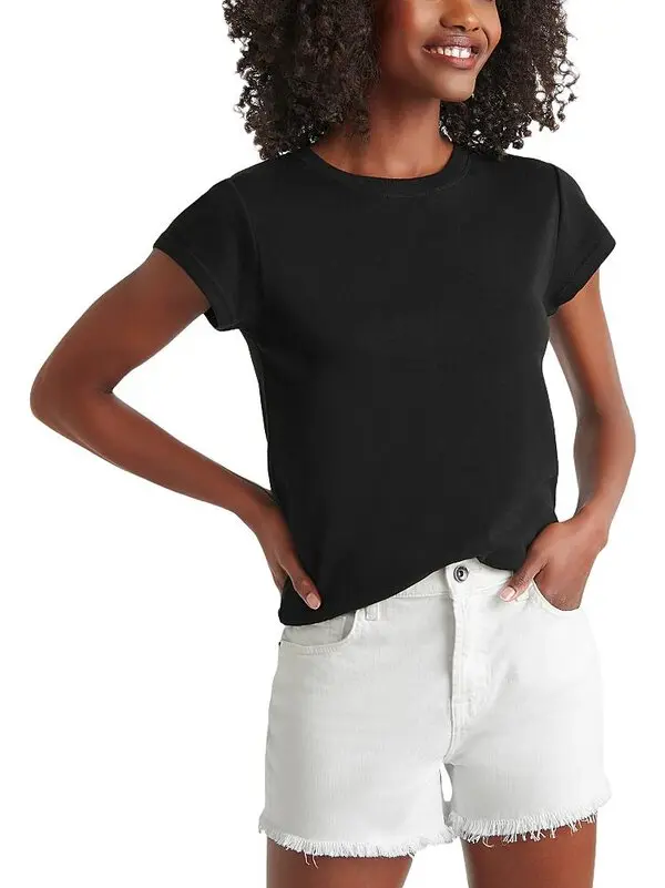 Splendid Faye Crewneck Tee - Black