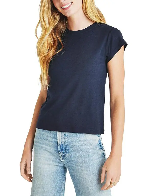 Splendid Faye Crewneck Tee - Navy