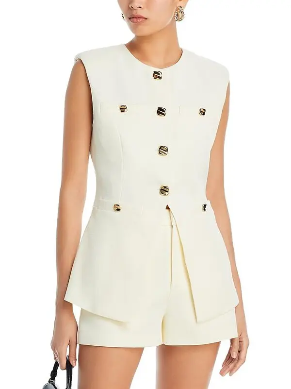 Endless Rose Tailored Vest - Cream